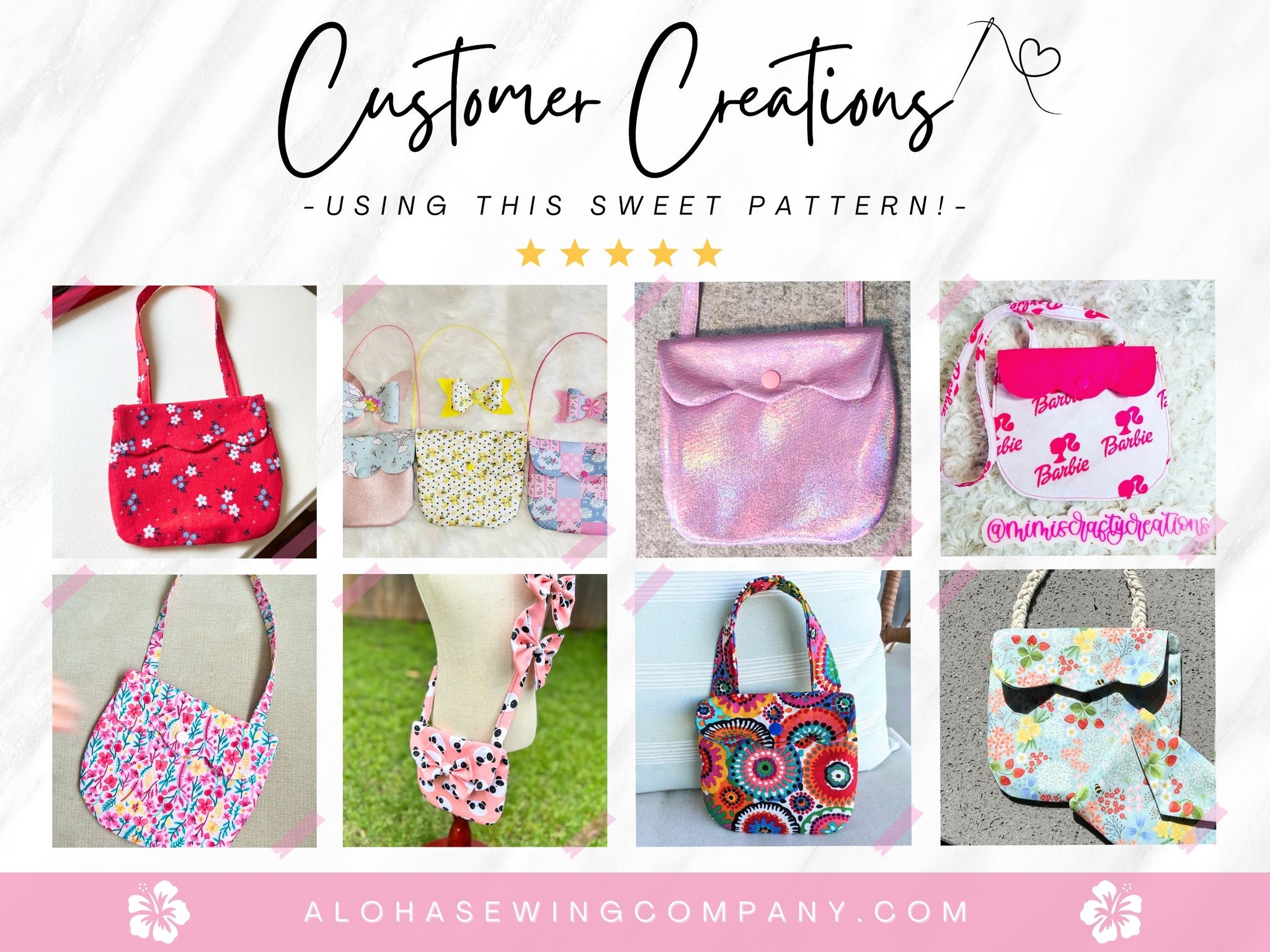 🌸 How to Sew a Mini Spring PURSE for TODDLERS & GIRLS! Sewing Pattern ...
