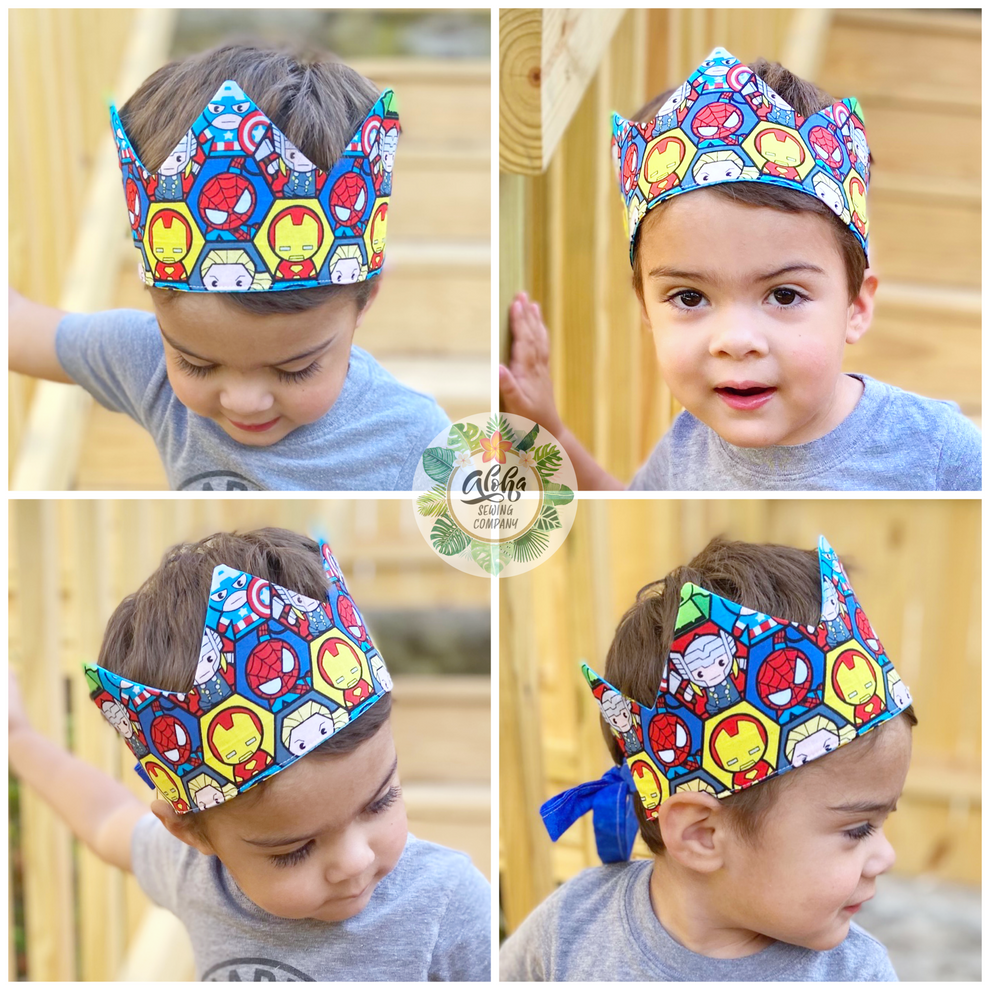 👑 EASY 🧵 Beginners Fabric BIRTHDAY CROWN PDF Sewing Patterns 🖨️ – Aloha ...