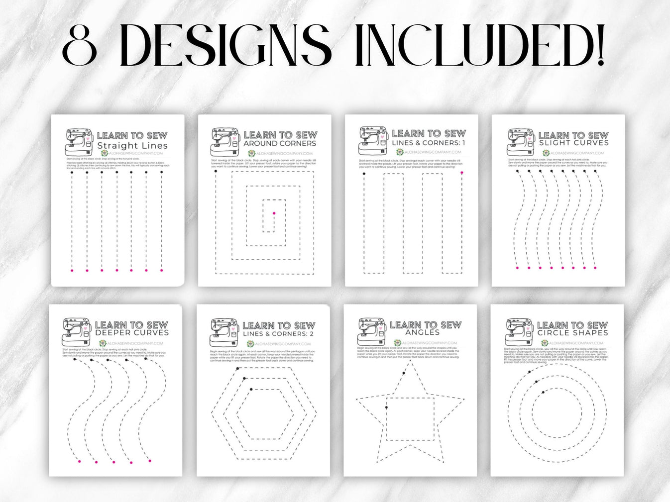 🪡 Printable LEARN TO SEW Practice Sheets | How to start sewing today ...