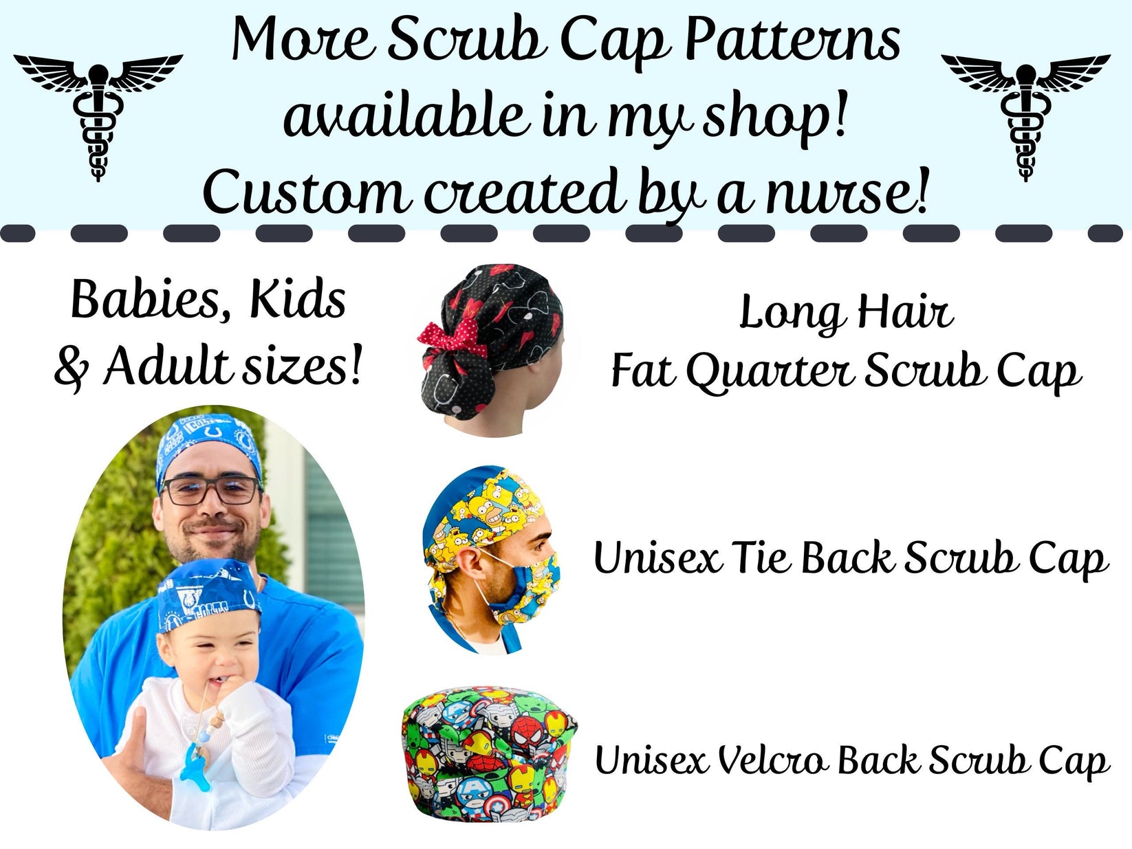 🌸 EASY 🌸 Beginners Reversible SCRUP CAP PDF Sewing Patterns 🖨️ – Aloha ...