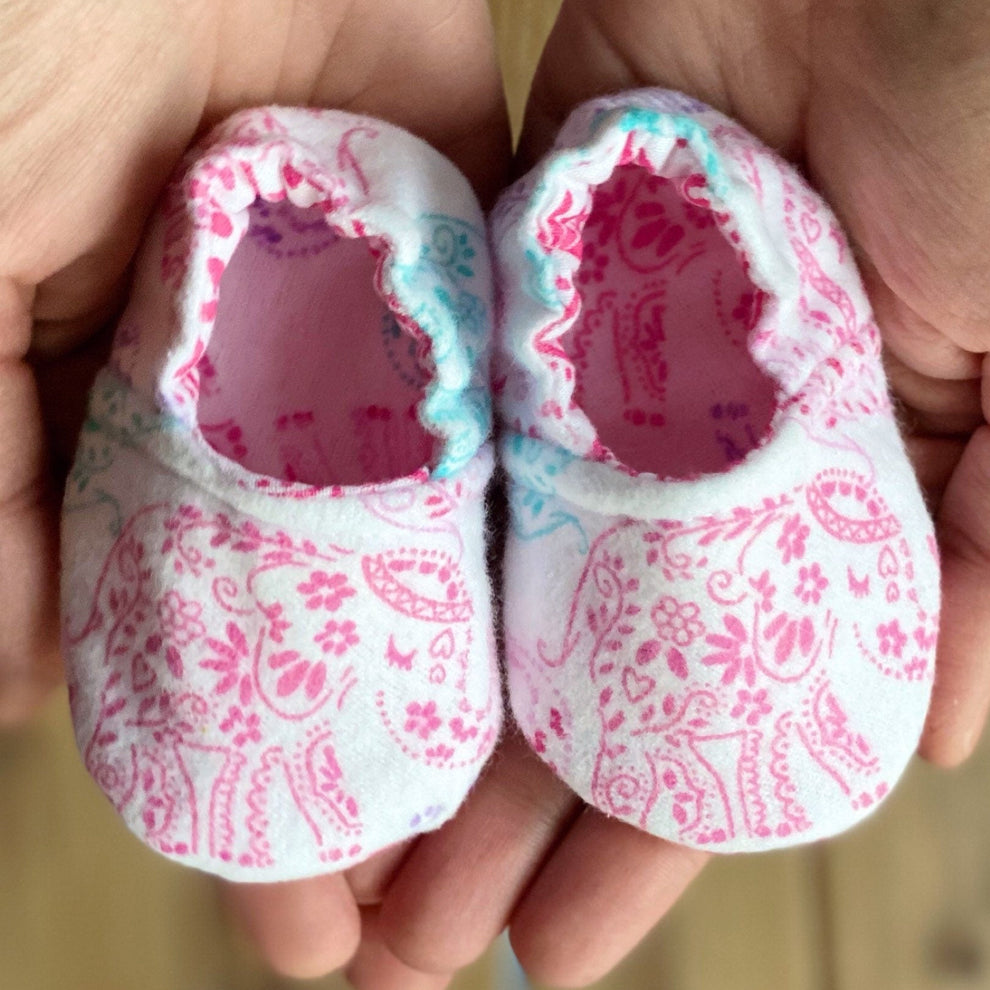 🌸 EASY 🌸 Beginners BABY Slip On Slipper Crib SHOES PDF Sewing Pattern ...