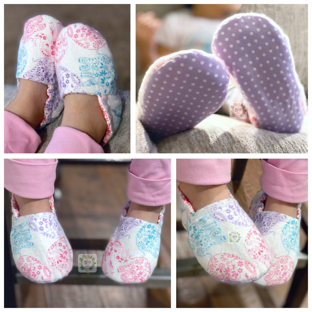 🌸 EASY 🌸 Beginners BABY Slip On Slipper Crib SHOES PDF Sewing Pattern ...