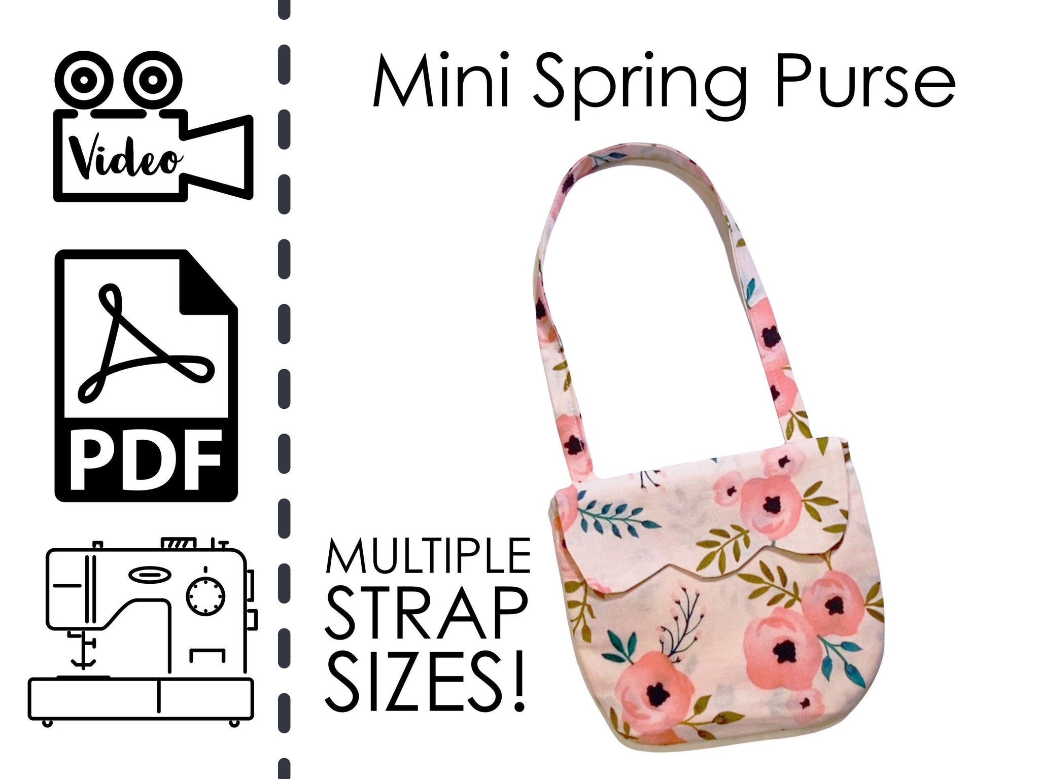 🌸 How to Sew a Mini Spring PURSE for TODDLERS & GIRLS! Sewing Pattern ...