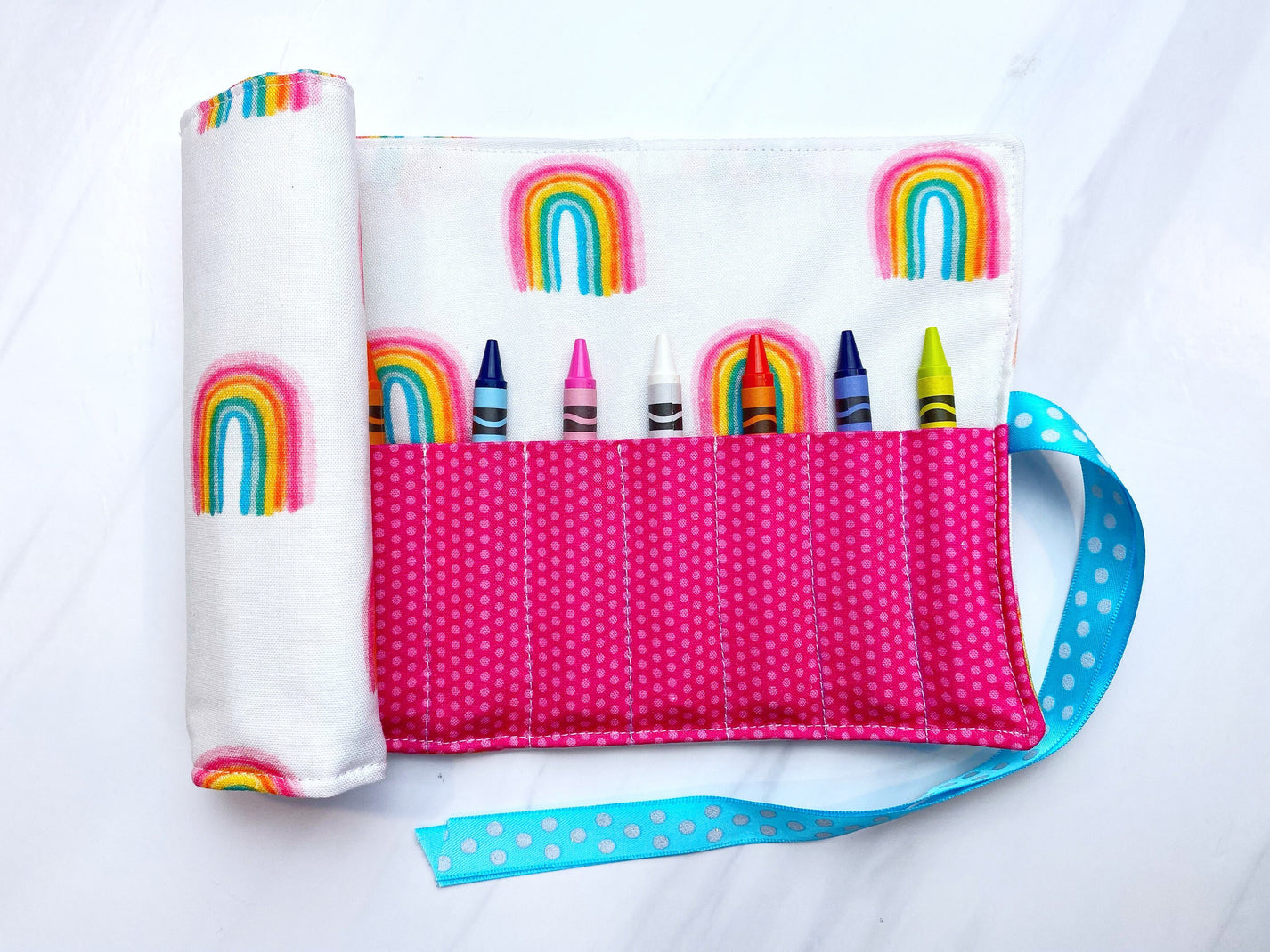 Crayon and Marker Roll Up Holder – Aloha Sewing Company